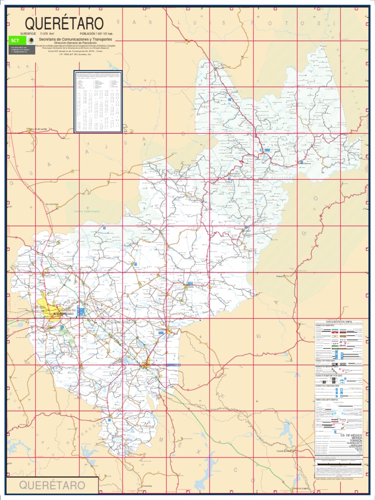 Mapa de Querétaro con Nombres y Colonias | PDF