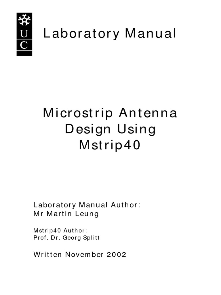Microstrip Design Lab Manual | PDF