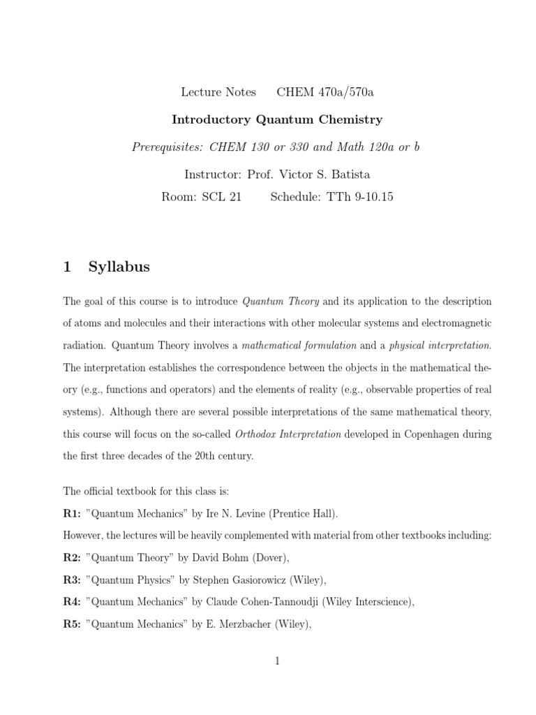 Quantum Chemistry | PDF | Perturbation Theory (Quantum Mechanics ... Quantum Chemistry | PDF | Perturbation Theory (Quantum Mechanics ...