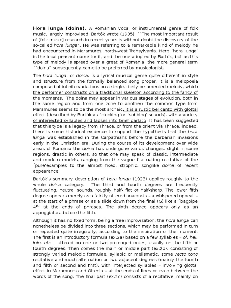 Musica Doina | PDF | Music Theory | Performing Arts
