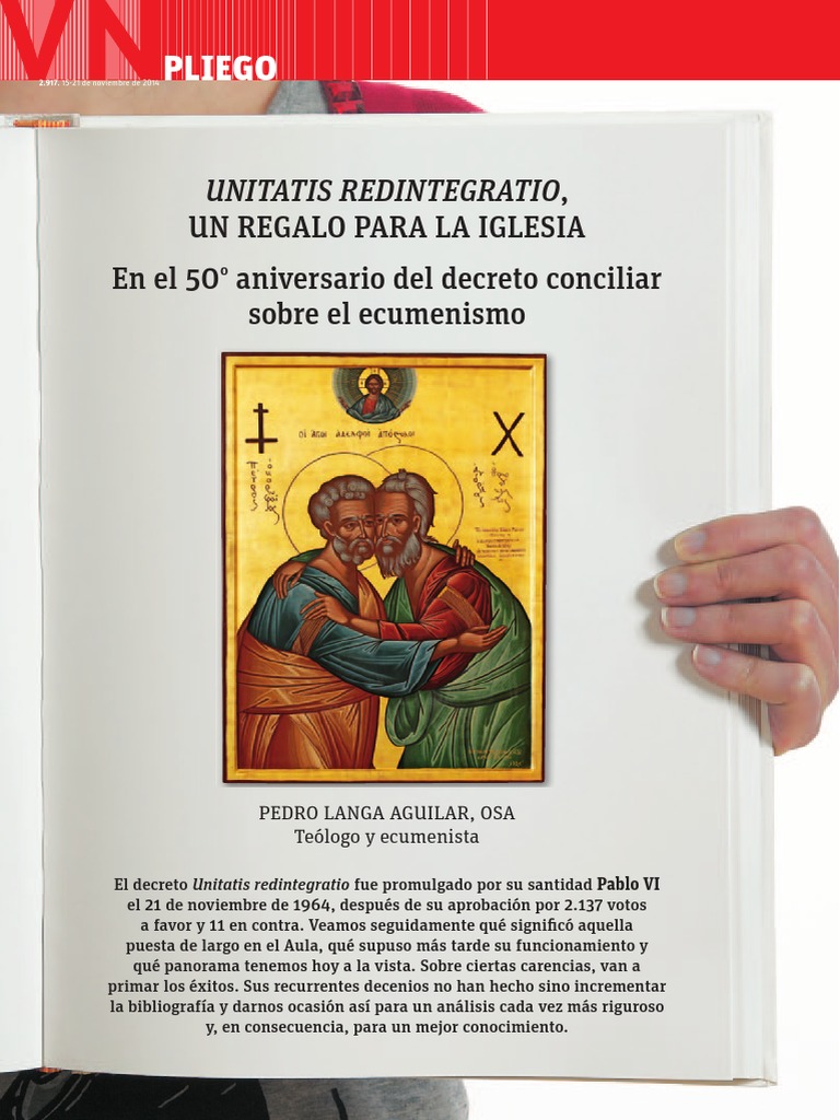 Unitatis Redintegratio | PDF | Ecumenismo | Concilio Vaticano II