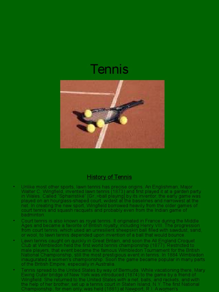 Tennis | PDF | Racquet Sports | Ball Games