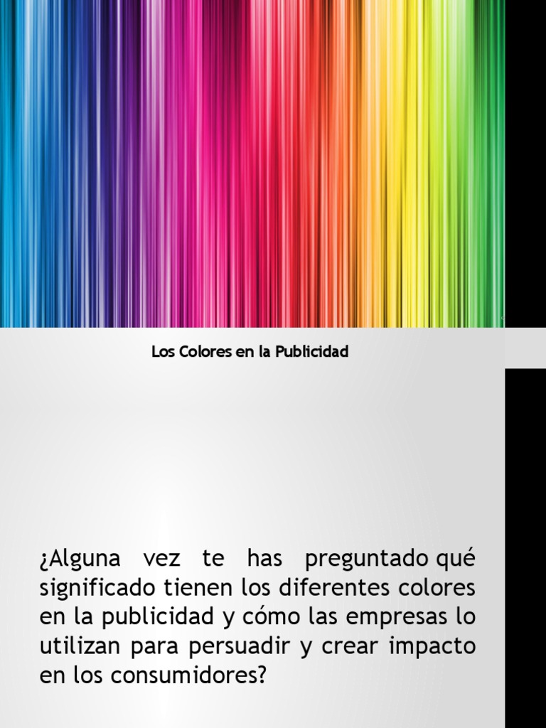 Los Colores en La Publicidad | PDF | Amarillo | Color