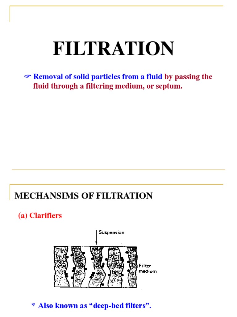 Filtration | Filtration | Chemistry