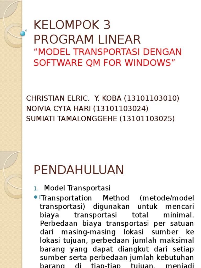 Linear Programming With POM-QM | PDF