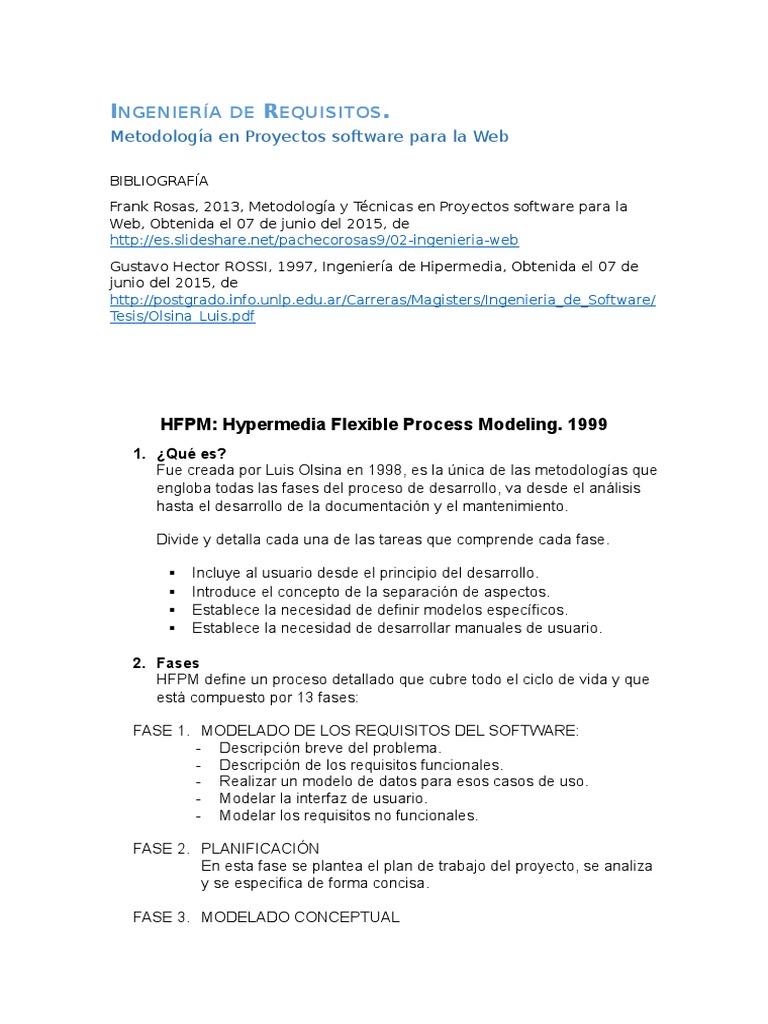 Hypermedia Flexible Process Modeling | PDF | Software | Calidad (comercial)