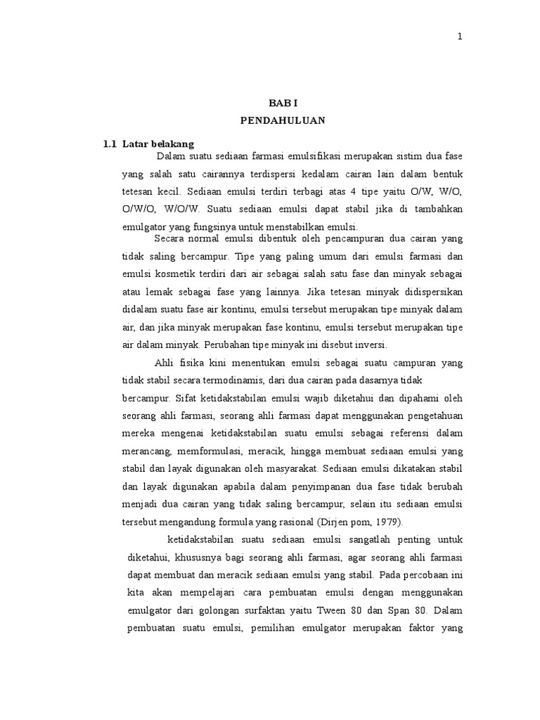 Laporan Emulsi | PDF