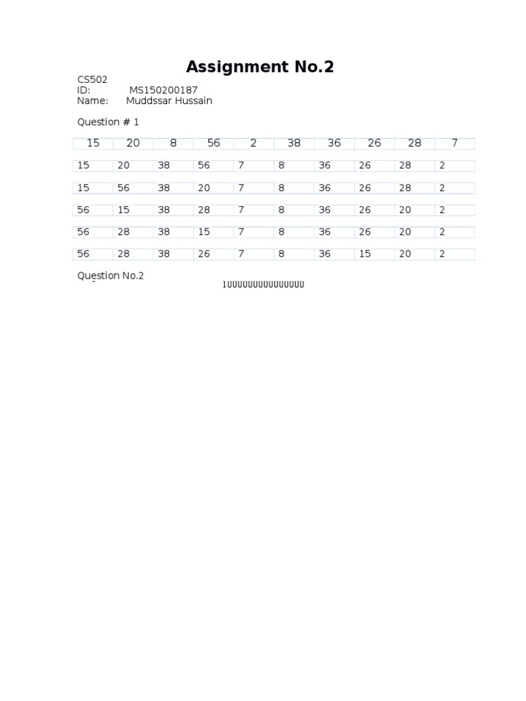 Cs502 Assignment No 2 Solutions Pdf Technology Engineering