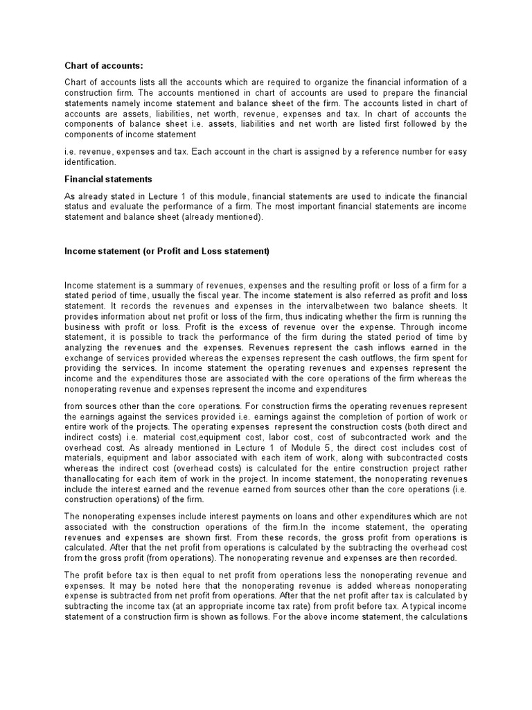 Income Statement Cost Accounting Pdf Balance Sheet Income Statement