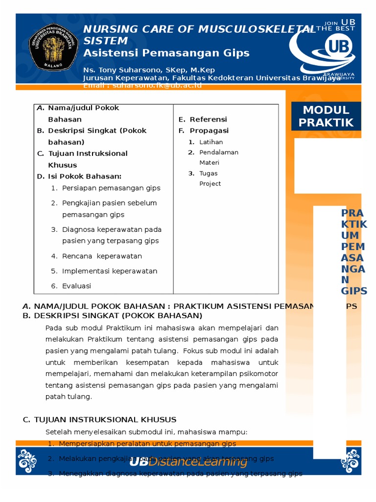 Prosedur 9 Pemasangan Gips | PDF