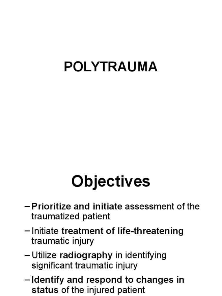 Polytrauma | PDF | Major Trauma | Shock (Circulatory)