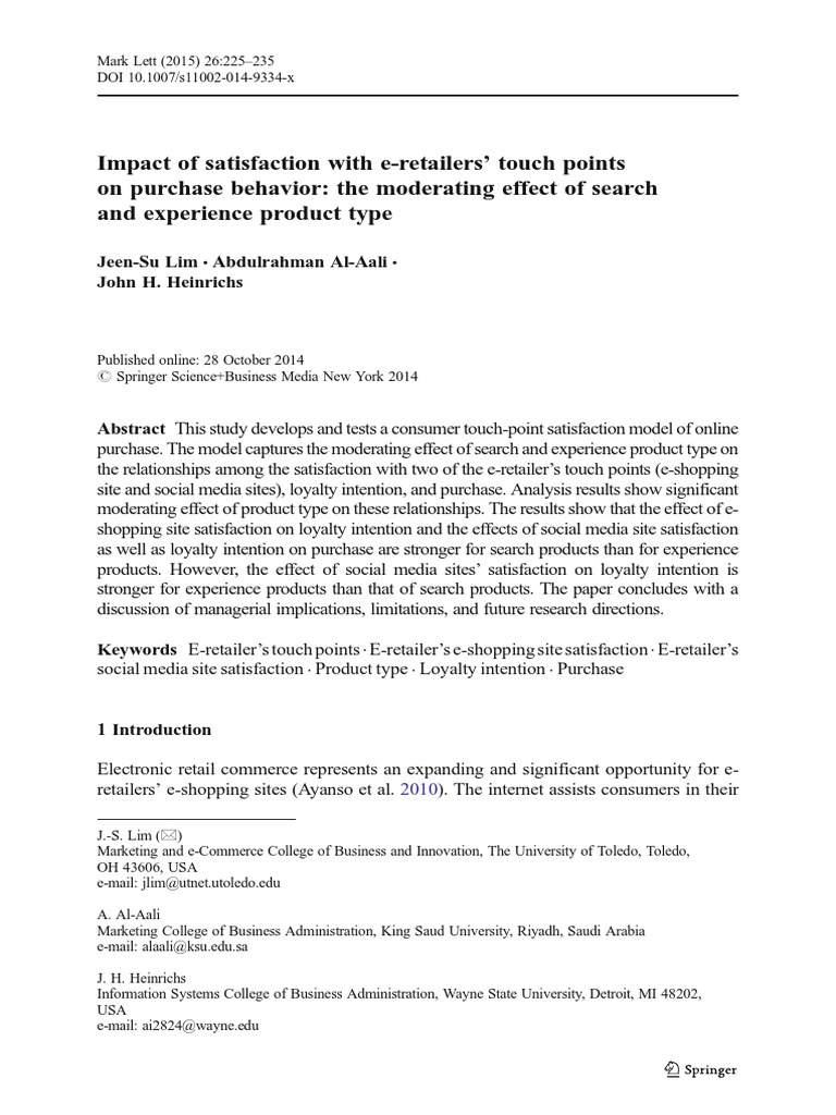 Lim Et Al 2014 | PDF | Online Shopping | Factor Analysis