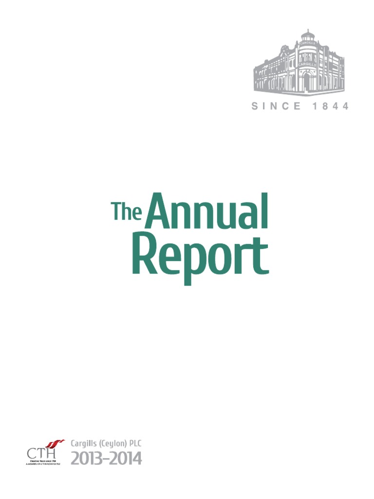 Cargills Annual Report 2014 PDF | PDF | Foods | Economies