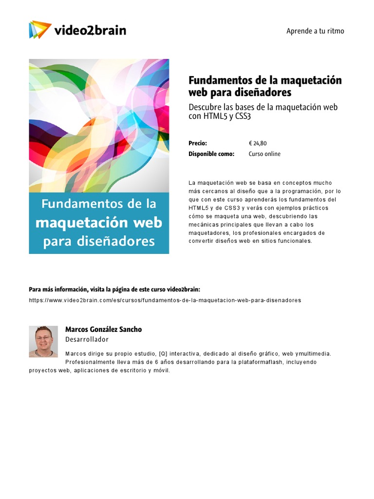 Curso HTML5 y CSS3 para Diseñadores | PDF