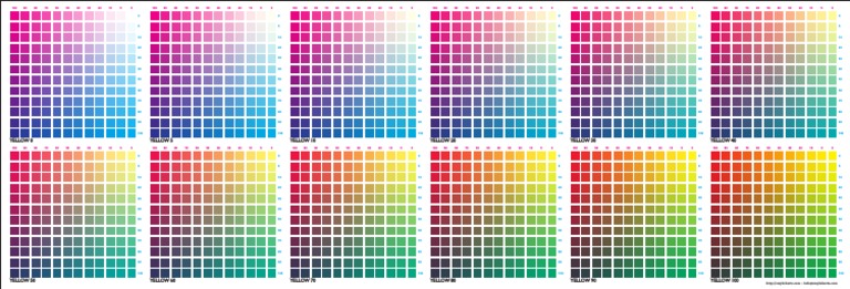 Yellow Color Value Chart | PDF | Home & Garden