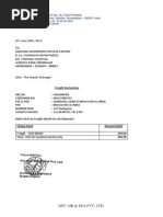 Quotation Format | PDF | Cargo | Logistics