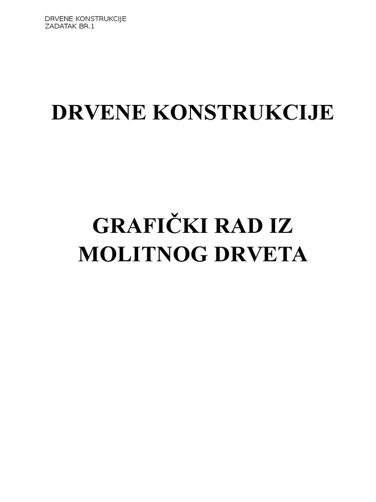 Graficki I Drvene Konstrukcije | PDF