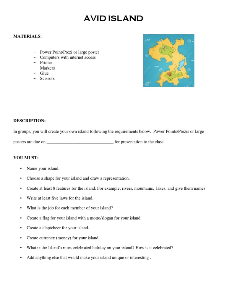 Avid Island | PDF | Travel | Cooking, Food & Wine