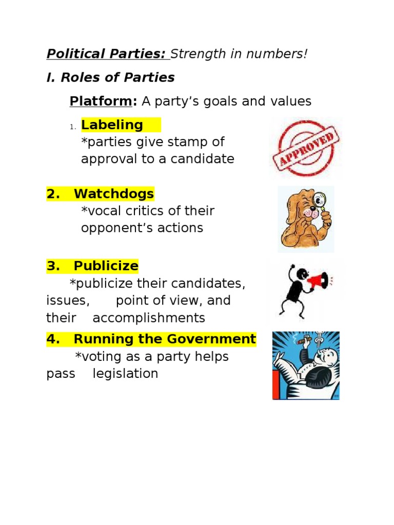 Political Party Notes | PDF