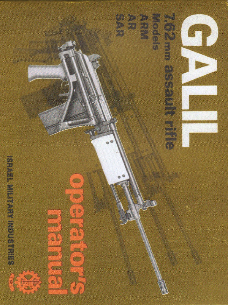 1982 Galil Manual | PDF | Trigger (Firearms) | Magazine (Firearms)
