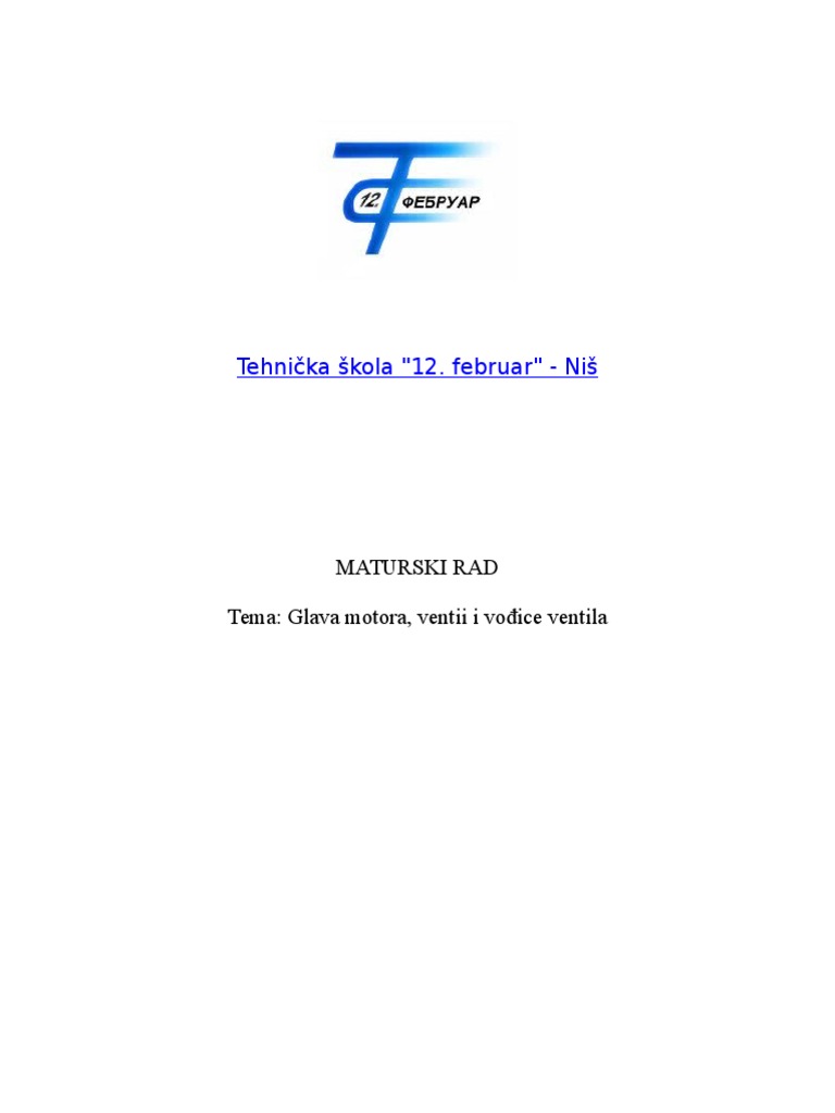 Glava Motora | PDF