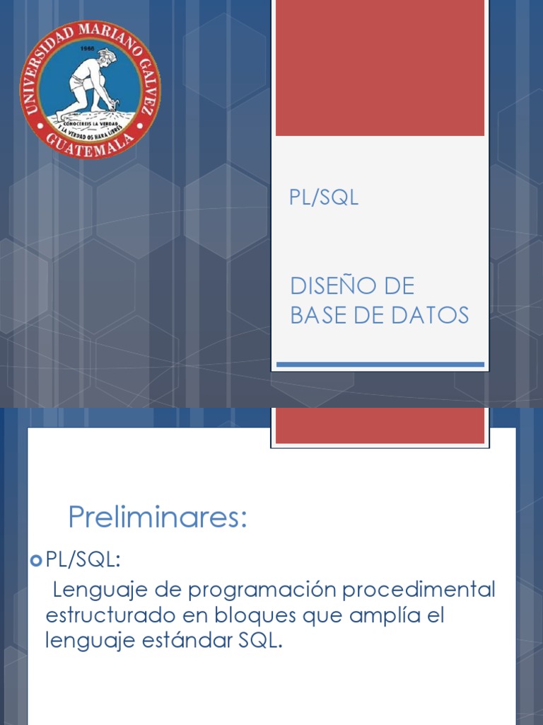 DBDD - Clase 2 - Programacion SQL | PDF | Pl / Sql | SQL