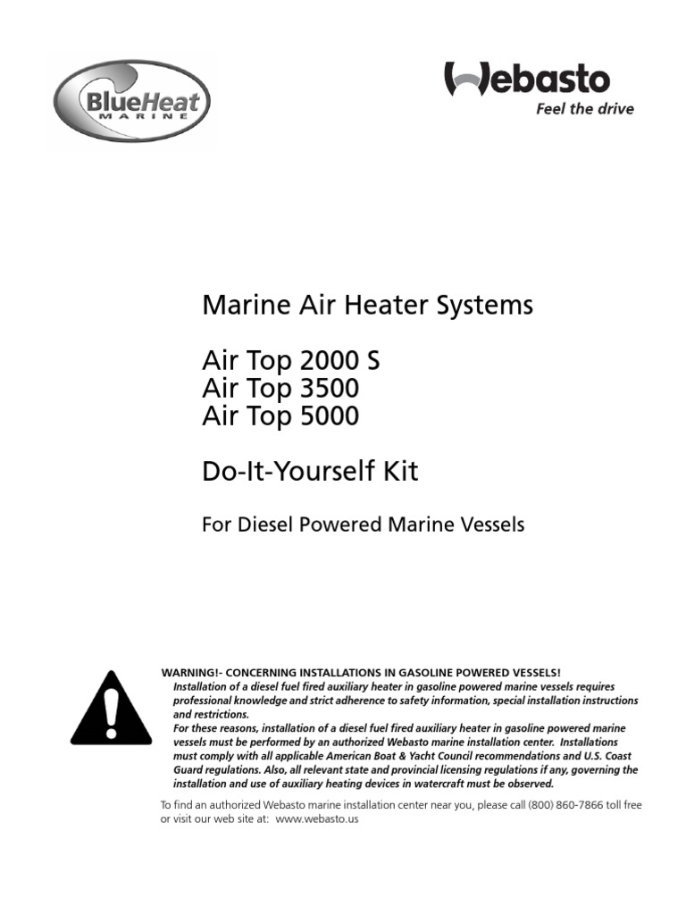 Webasto Heater Manual | PDF | Hvac | Duct (Flow)