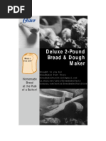 Toastmaster Bread Box Manual & Recipes | PDF | Breads | Dough