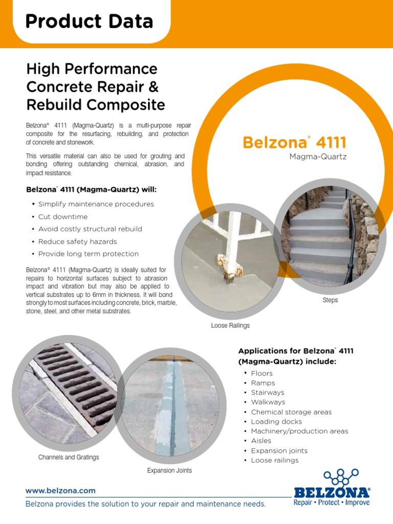 Belzona 4111 | Composite Material | Concrete | Free 30-day Trial | Scribd