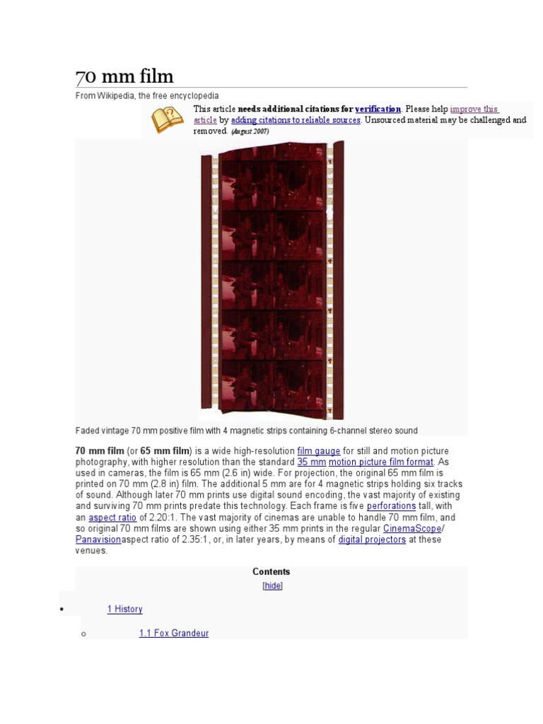 70 mm film | Filmmaking | Film Theory