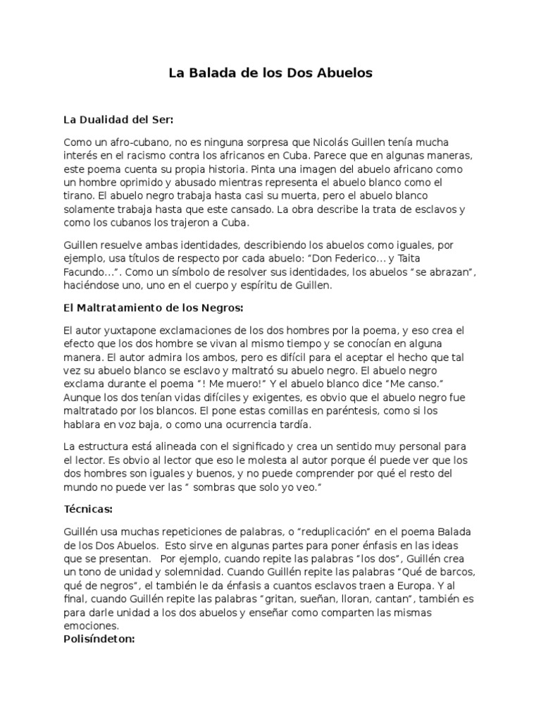 La Balada de Los Dos Abuelos | PDF