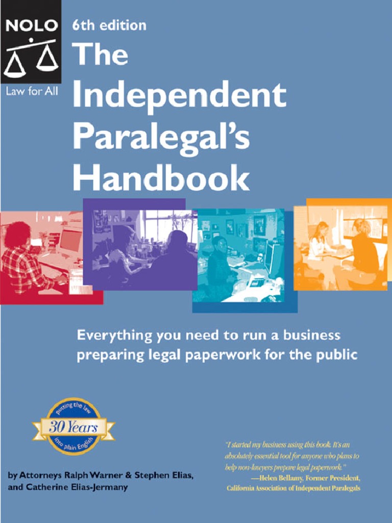 Independent Paralegals Handbook | PDF | Paralegal | Practice Of Law