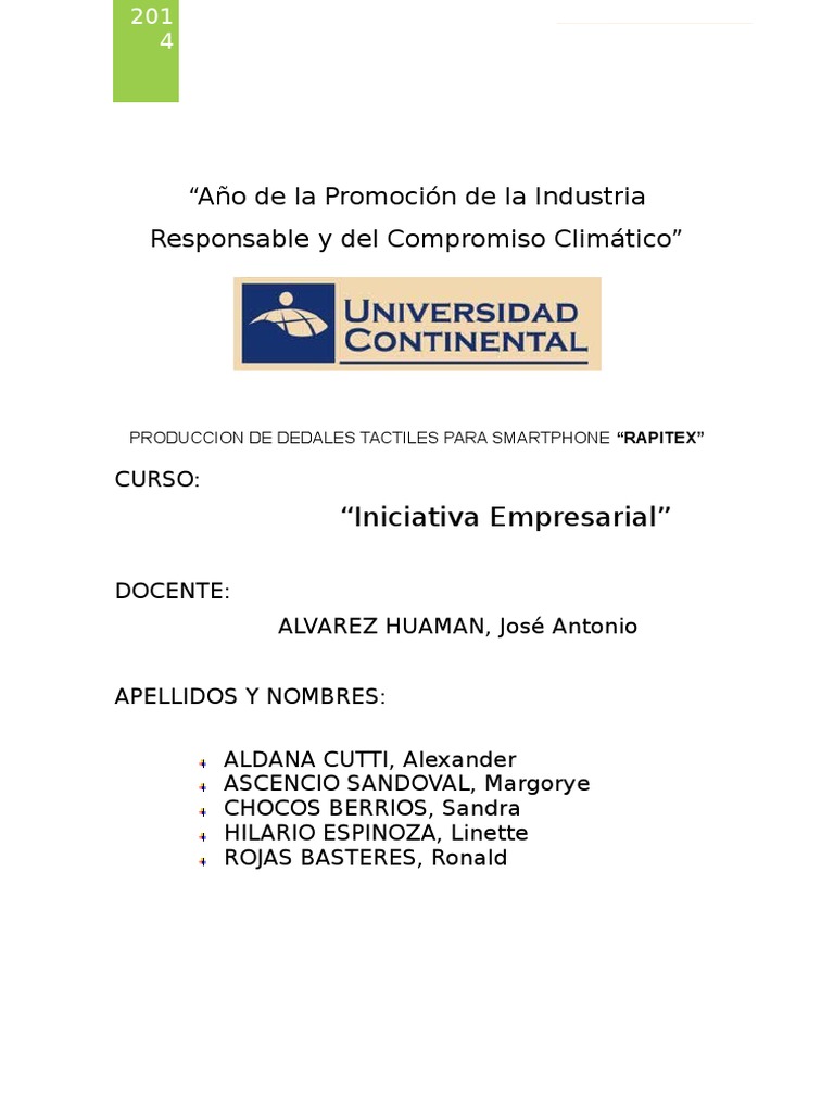 Producción de Dedales Táctiles RAPITEX | PDF | Producto (Negocio ...