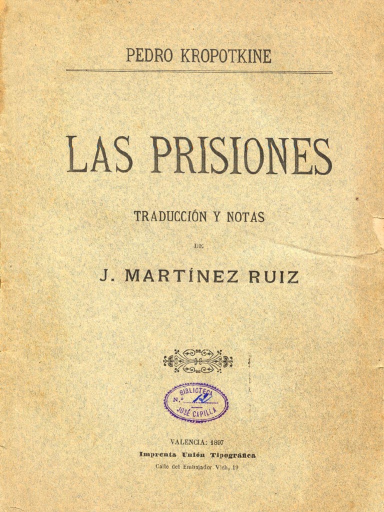 Kropotkin - Las Prisiones 1897 (Traducido Por Azorín) | PDF