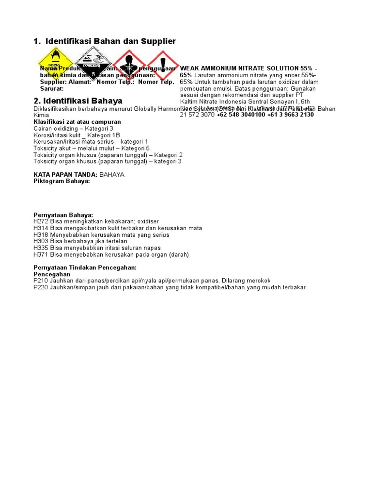 Identifikasi Bahaya Anopril dan Penanganannya | PDF