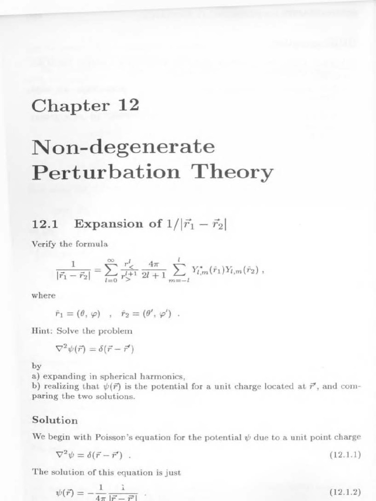 Ejercicios Resueltos Teoria de Perturbaciones Degenerada y No-Degenerada Cuantica | PDF ...