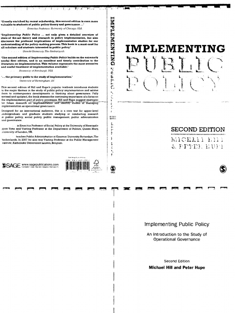 Implementing Public Policy | PDF