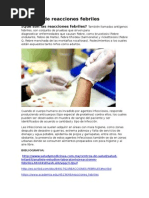 Proteus Ox19 en Las Reacciones Febriles Rickettsiosis | PDF ...