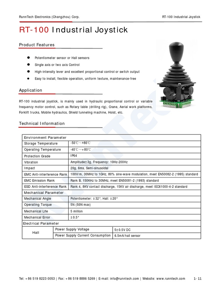 Aerial Work Platform Joystick Controller | PDF | Power Supply | Visual ...