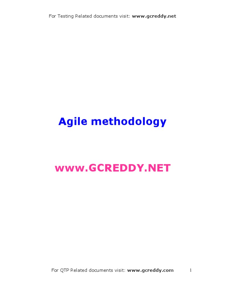 Agile Methodology | PDF