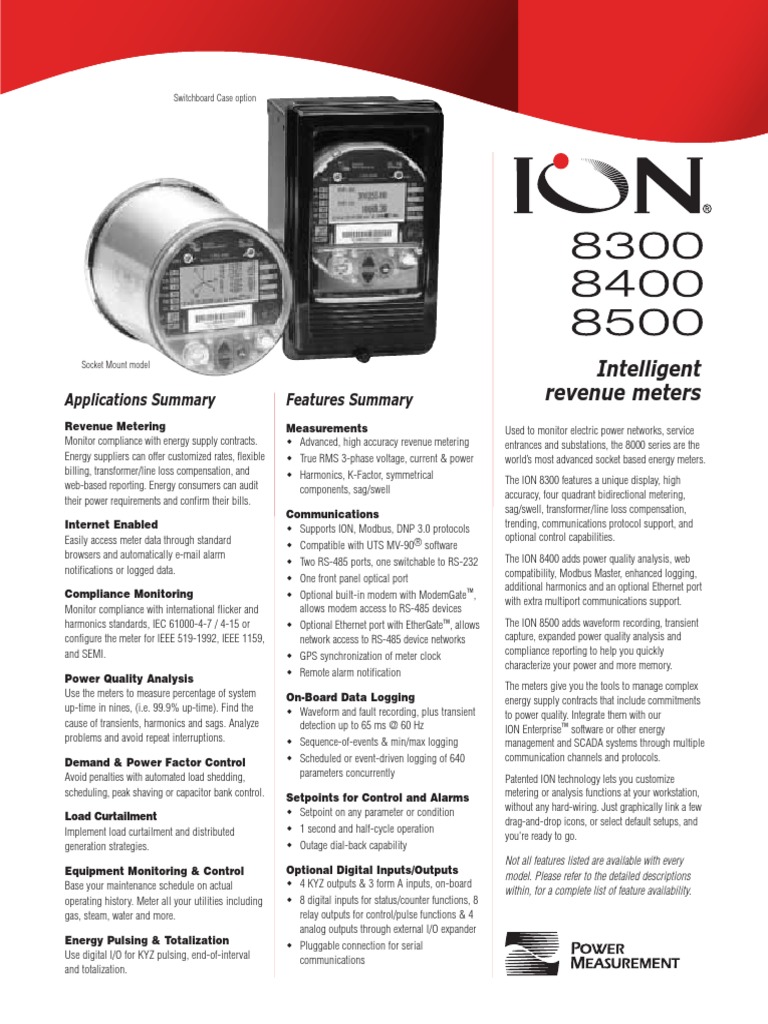 ION830084008500 Long Datasheet | PDF | Power Supply | Port (Computer ...