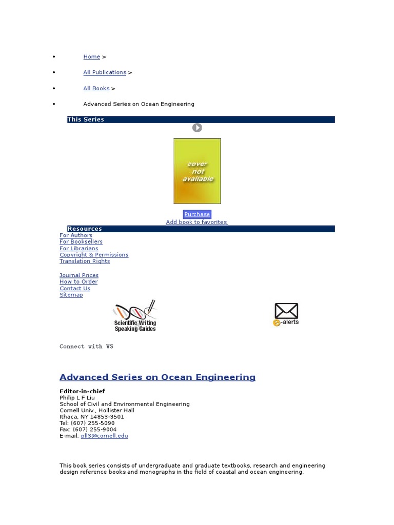 Advanced Series On Ocean Engineering | PDF | Bodies Of Water | Hydrology