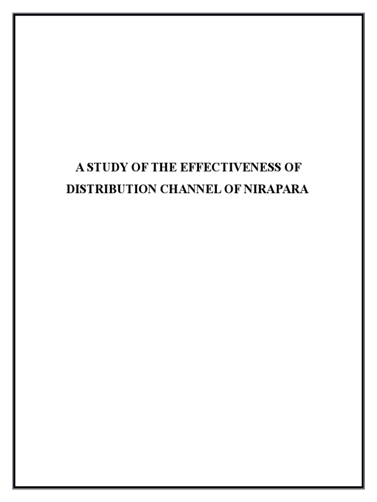 A Study On Brand Awareness of Nirapara Sortex Rice | PDF | Sampling (Statistics) | Rice
