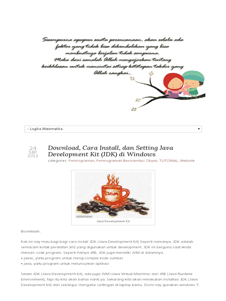 Download, Cara Install, Dan Setting Java Development Kit (JDK) Di Windows | PDF | Komputer
