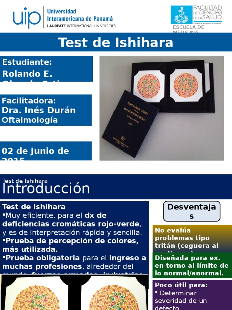 Test de Ishihara | PDF