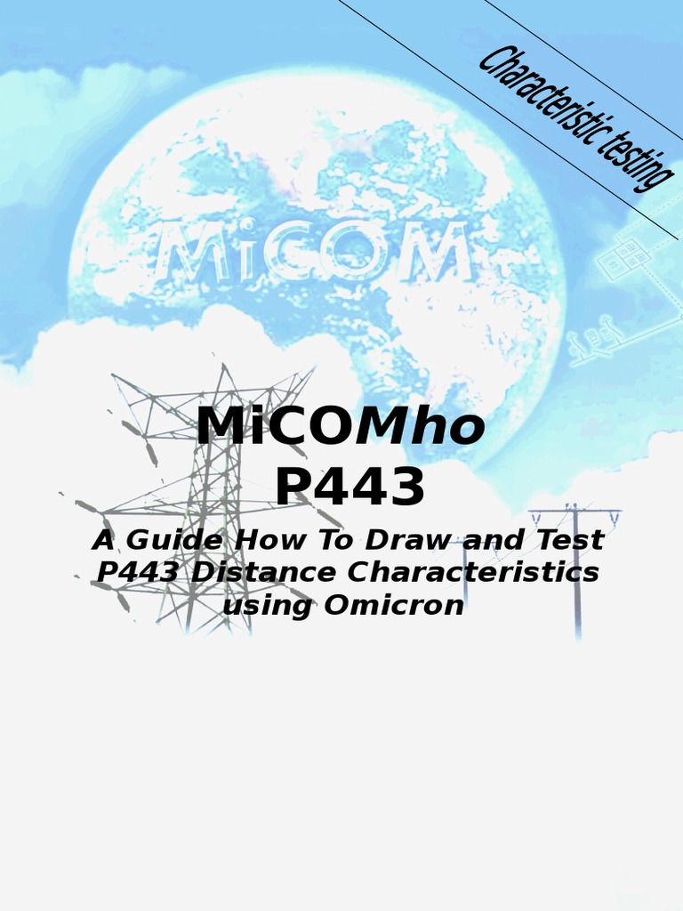 Guide To Draw and Test Micom P443 Using Omicron | PDF | Electrical ...