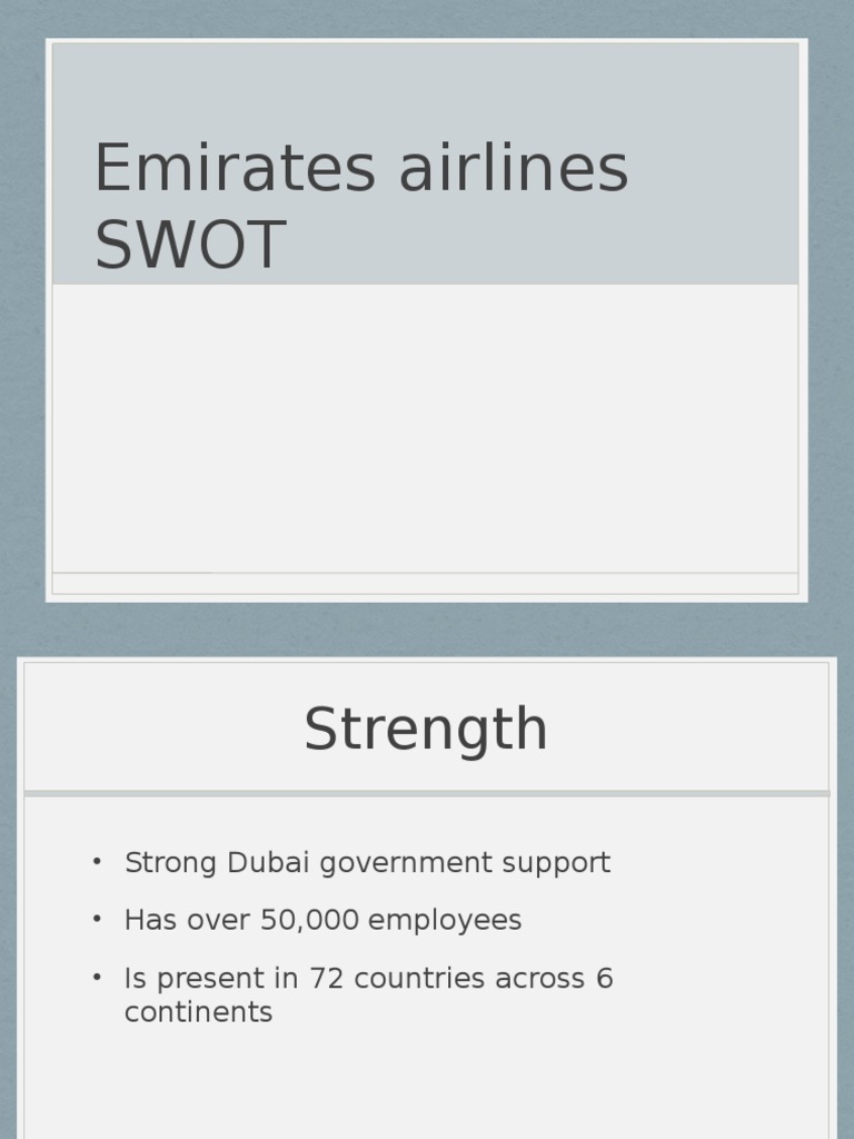 Emirates Swot | PDF