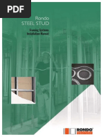 SteelStud - 07wb Rondo Steel Stud | PDF | Drywall | Wall