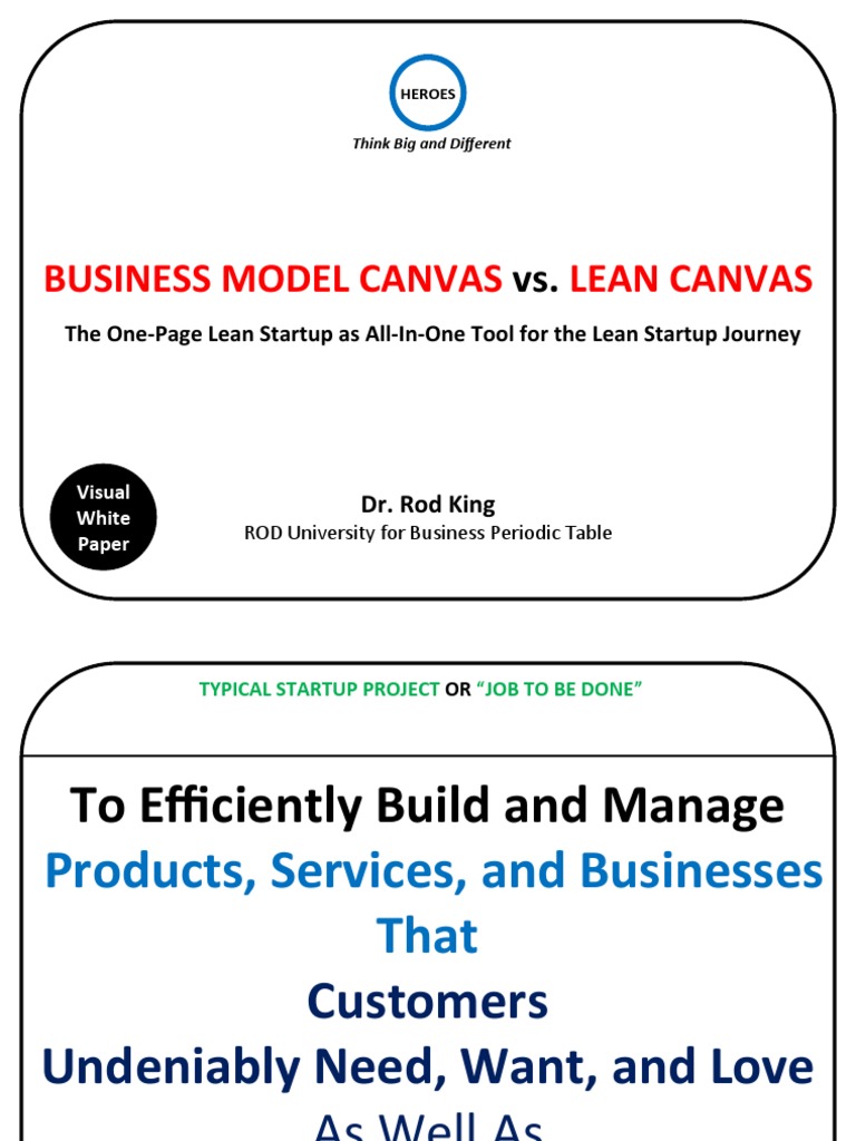 Business Model Canvas Lean Canvas | PDF | Startup Company | Small ...