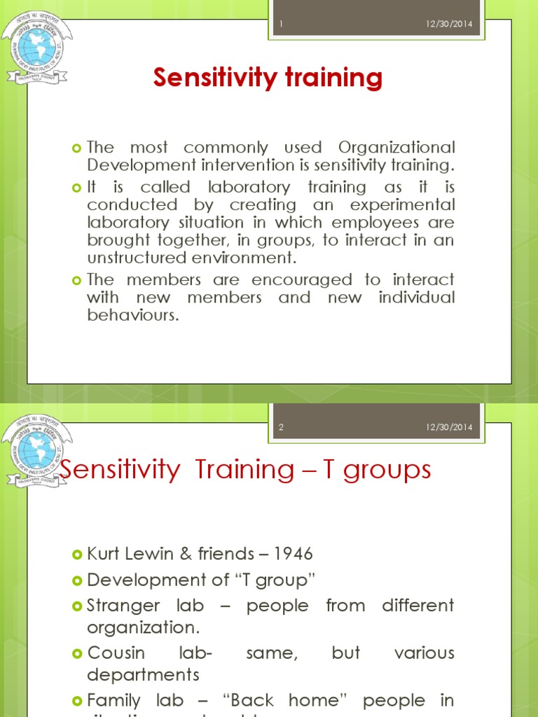 Sensitivity Training and Process Consultation-1 | PDF | Emotions ...